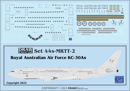 Draw Decal 44-MRTT-02 Airbus A330 MRTT (KC-30 A) - Royal Australian Air Force