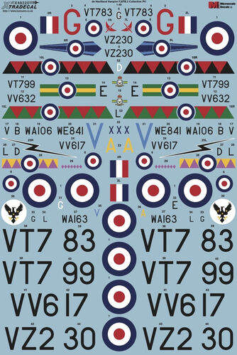 Xtradecal 48220 de Havilland Vampire F.3 / FB.5 Collection Part 1 (8 schemes)
