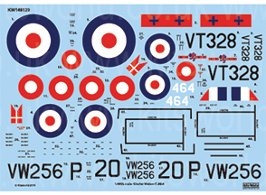 Kits World 148129 Gloster Meteor F.4 Decal Sheet