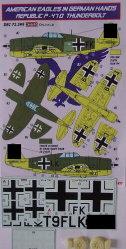 Kora Models Dec72249 Republic P-47D Thunderbolt Luftwaffe