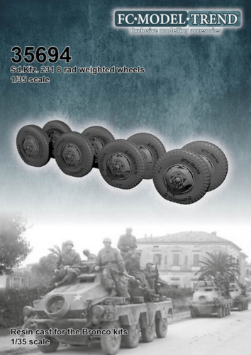 FC ModelTrend 35694 Sd.Kfz 231 8 rad. weighted wheels