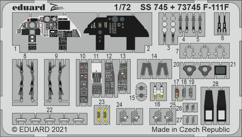 Eduard SS745 F-111F Hasegawa / Hobby 2000