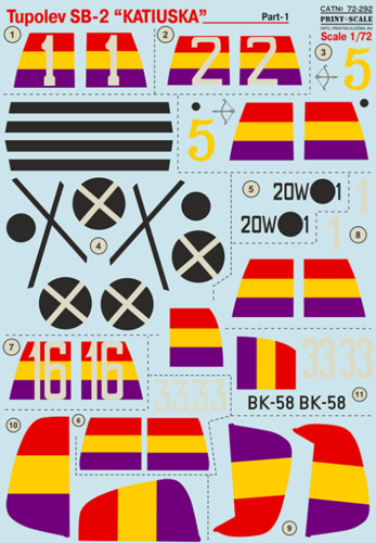 Print Scale 72-292 Tupolev SB-2 "Katushka" Part 1