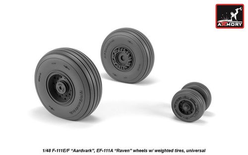 Armory Models Group AW48320 F-111 Aardvark late type wheels w/ weighted tires