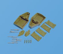 Aires 2024 F4U-1A Corsair wheel bay Trumpeter