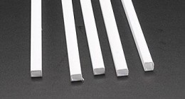 Plastruct 90632 Kształt # 7.9mm x 6,4mm x 0,6mm - 375mm 1szt / 1 piece