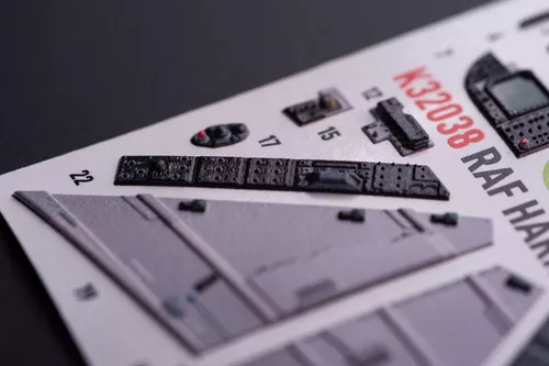 KELIK K32038 Harrier GR Mk.7 - Interior 3D Decals (for Trumpeter Kits)