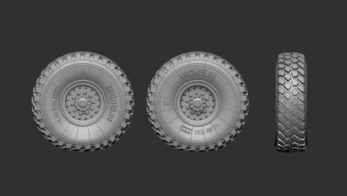 Firma49 T062-72 Wheels for THAAD - Underinflated (for Trumpeter Kits)