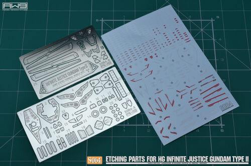 Madworks S064 Etching Parts with Decals for HG Infinity Justice Gundam Type II