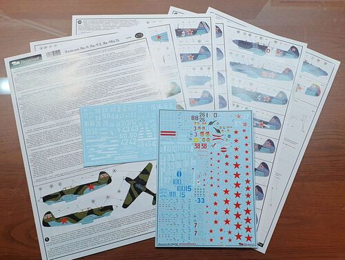 Begemot Decals 72-074 Yakovlev Yak-9 in Soviet Service Decals