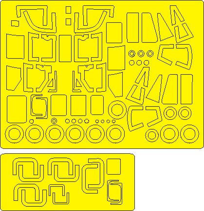New Ware AM1282 Westland Sea King HC.4 ADVANCED Kabuki Masks (For Airfix A11008)
