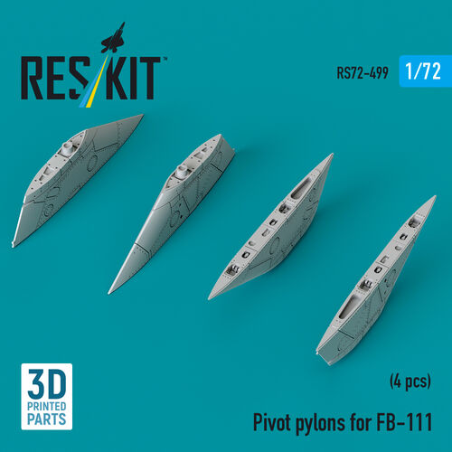 RES/KIT 72-0499 Pivot Pylons For FB-111 (4pcs) (3D Printed)