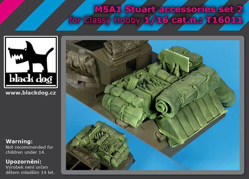Black Dog T16011 M5A1 Stuart Accessories Set 2 (For Classy Hobby)