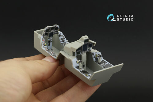 Quinta Studio QD32100 Boeing F/A-18 F Late and EA-18 G - 3D-Printed & Coloured Interior (for Trumpeter kits)