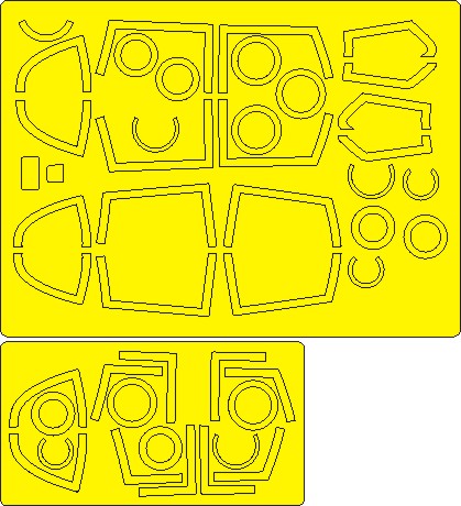 New Ware AM1178 MiG-29K EXPERT Kabuki Masks For HobbyBoss 81786 Kit