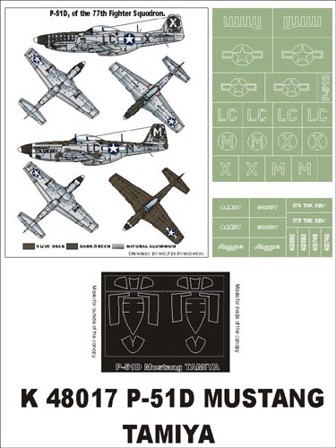 Montex K48017 P-51D Mustang Tamiya