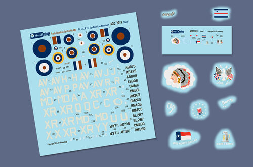 Aviaeology AOD72019 Eagle Squadron Spitfire Mk.VBs: The American Volunteers of 71, 121, & 133 Sqns