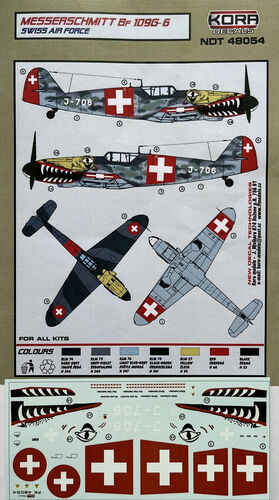 Kora Models NDT48054 Messerschmitt Bf 109 G-6 Swiss Air Force