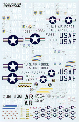 Xtradecal 72072 USAF in Europe UK based McDonnell F-4 C/D Phantoms (16 schemes)