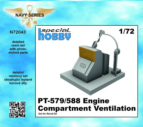 CMK KN72043 PT-579/588 Engine Compartment Ventilation (For Revell Kit)