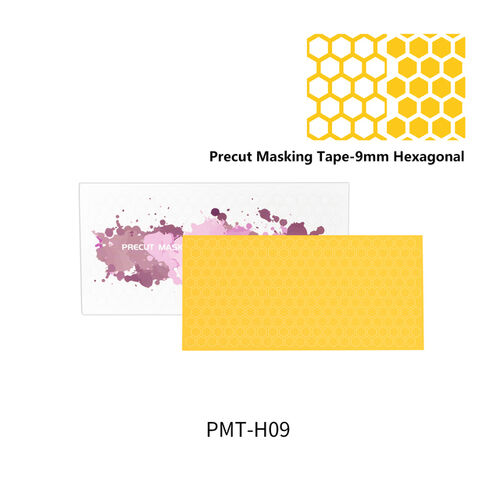 DSPIAE 56619 PMT-H09 9mm Precut Masking Tape - 9mm Hexagonal