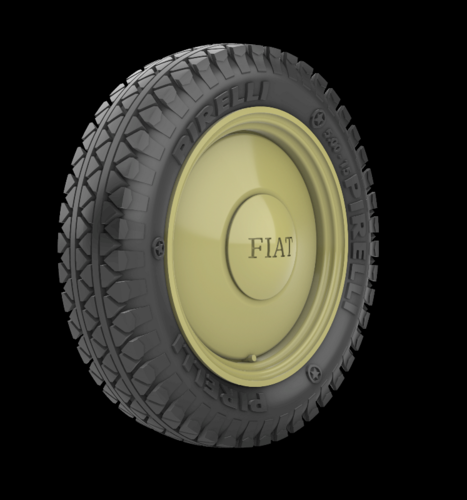 PanzerArt RE35-736 Fiat 508 Road wheels (Commercial)