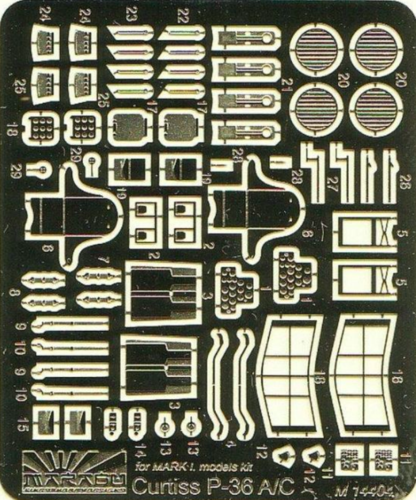 Marabu Finest Hobby Designs M14404 Curtiss P-36 A/C
