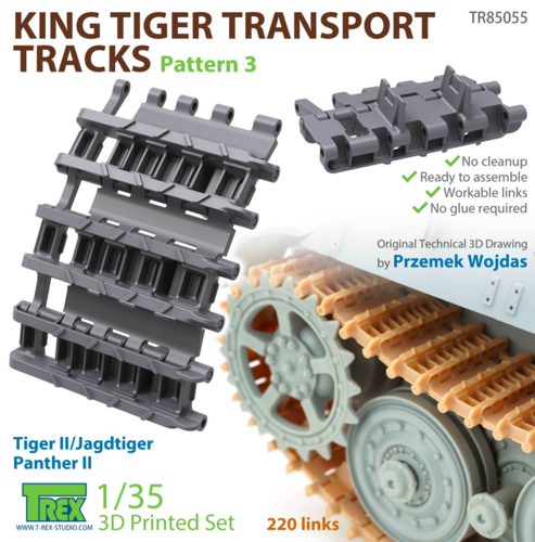 T-Rex Studio 85055 King Tiger Transport Tracks Pattern 3