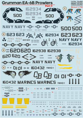 Print Scale 72-450 Grumman EA-6B Part 3