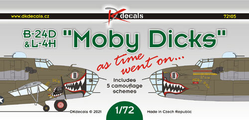 DKdecals 72105 B-24D & L-4H "Moby Dicks"