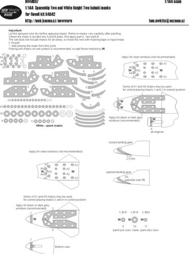 New Ware M007 Spaceship Two and White Knight