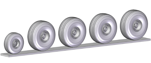 Bra.Z Models BZ4105 Lockheed L-1011 Wheels for Otaki/Eastern Express