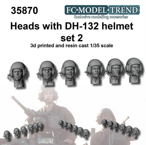 FC ModelTrend 35870 DH-132, helmet heads set 2