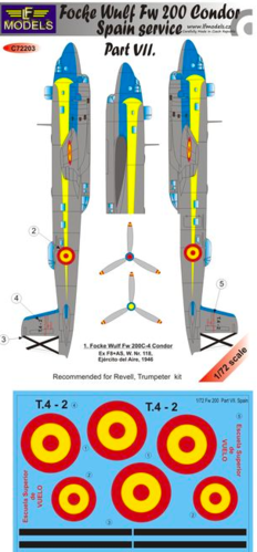 LF Models C72203 Focke Wulf Fw 200 Condor Spain service Part VII