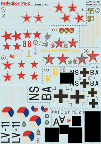 Print Scale 72-361 Petlyakov Pe-2