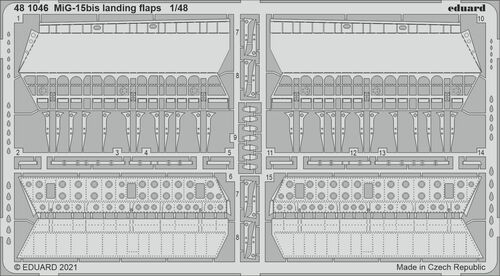 DISCONTINUED Eduard 481046 MiG-15bis landing flaps BRONCO / HOBBY 2000
