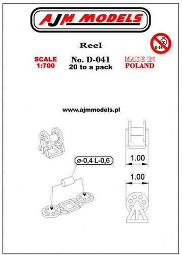AJM Models D-041 Reel (1x1mm)