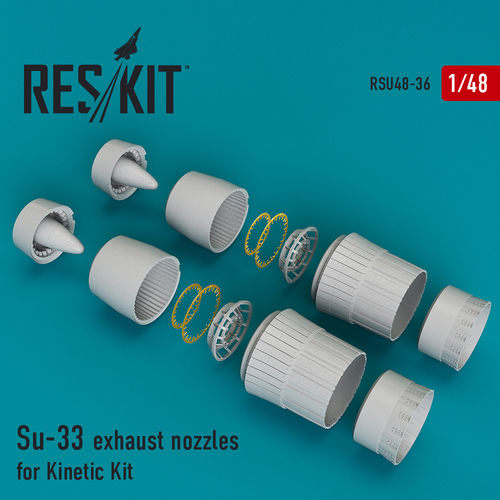 DISCONTINUED RES/KIT U48-0036 Su-33 exhaust nozzles for Kinetic Kit