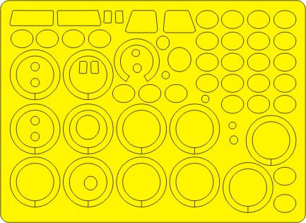 New Ware AM0160 DC-4 BASIC kabuki masks for Revell