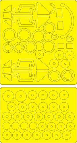 New Ware AM0369 Messerschmitt Me 262 A-2a w/Kettenkraftrad EXPERT kabuki masks for Tamiya