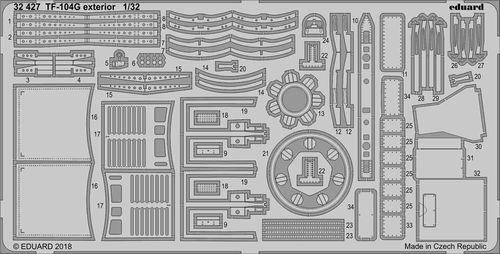DISCONTINUED Eduard 32427 TF-104G exterior ITALERI