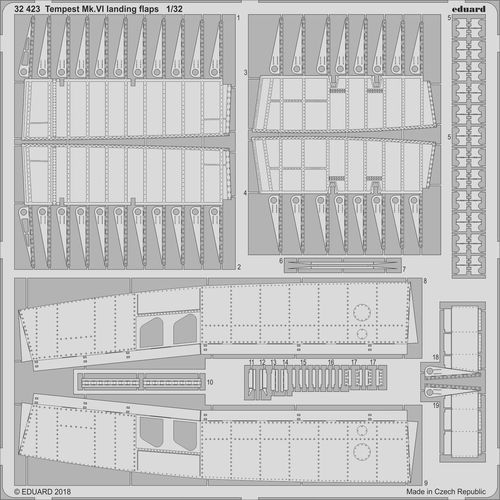 Eduard 32423 Tempest Mk.VI landing flaps SPECIAL HOBBY
