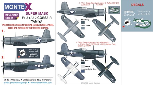 Montex K32269 F4U-1 Corsair Tamiya