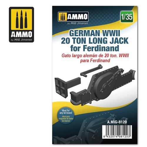 AMMO of Mig Jimenez 8120 German WWII 20 ton Long Jack for Ferdinand
