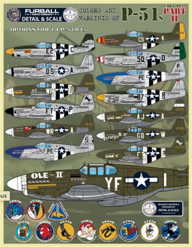 Furball Aero-Design S4835 Colors & Marking of North American P-51s Part II