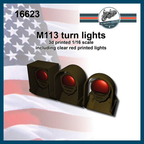 FC ModelTrend 16623 M113 Turn Lights (Including Clear Red Printed Lights)