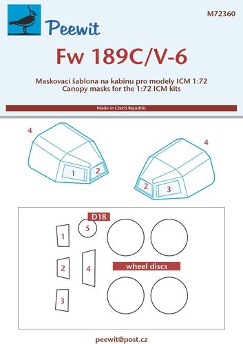 Peewit 72360 Fw 189C/V-6 (For ICM)