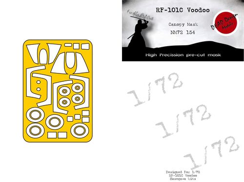 DEAD Design Models NM72154 RF-101C Voodoo Canopy Mask (Hasegawa)