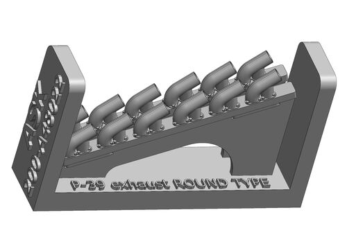 Art Scale Kit A48023 P-400 Airacobra - exhaust for Arma Hobby kit