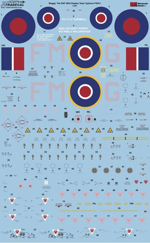 Xtradecal 32074 Moggy - The RAF 2024 Display Team - Typhoon FGR.4